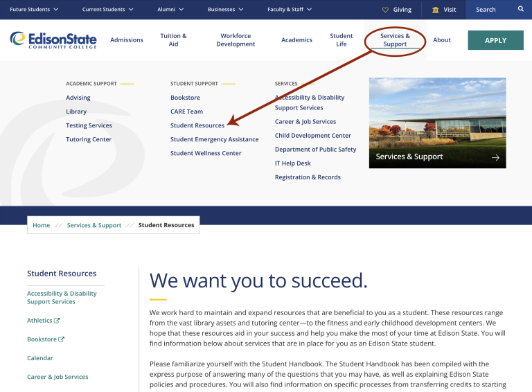 Assisting Students | Edison State Community College
